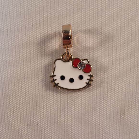 Kristy's Jewels | Jewelry | Gold Hello Kitty Crystal Charm Pendant ...
